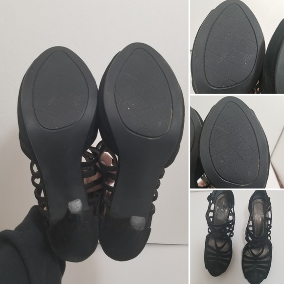 Paolo | Shoes | Linea Paolo Black Suede Heels 9m | Poshmark